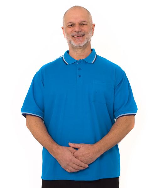 Men's OPEN BACK Polo Shirt Short Sleeve Adaptive 50710 50711 - Family ...